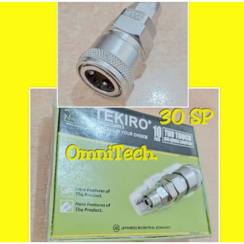 Jual Air Quick Coupler Kompresor Angin Two Touch 30 SP 30SP Tekiro SP ...