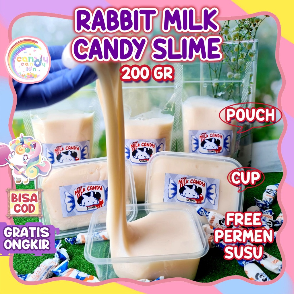 Jual Rabbit Milk Candy Slime By CC | Shopee Indonesia