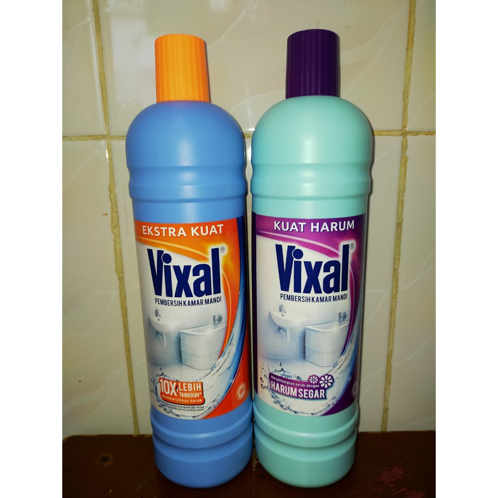 Jual VIXAL PEMBERSIH KAMAR MANDI HIJAU (KUAT HARUM) 780ML / VIXAL PEMBERSIH KAMAR MANDI BIRU ...