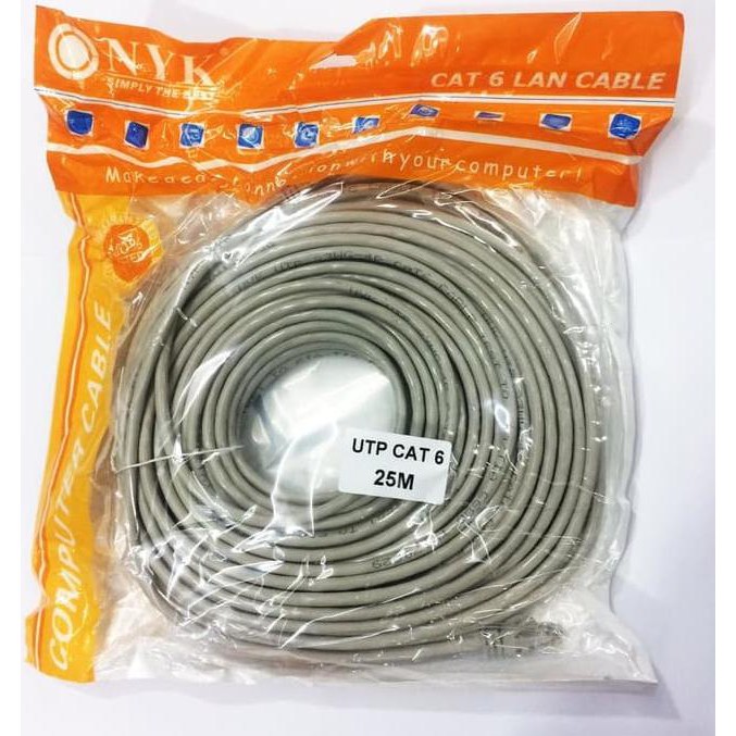 Jual EDA KABEL LAN 25M KABEL INTERNET KABEL UTP CAT6 DENGAN RJ 45 . | Shopee Indonesia
