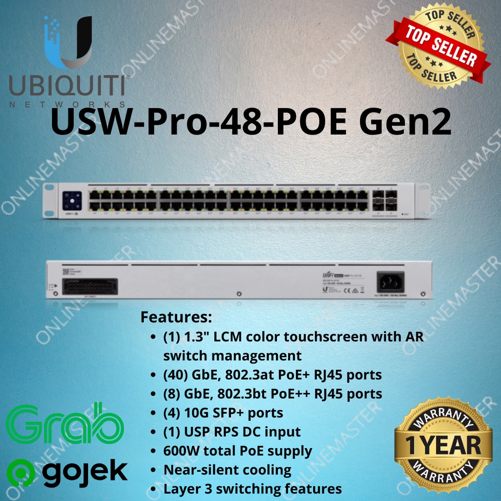 Jual UBIQUITI USW-Pro-48-POE Gen2 | Shopee Indonesia