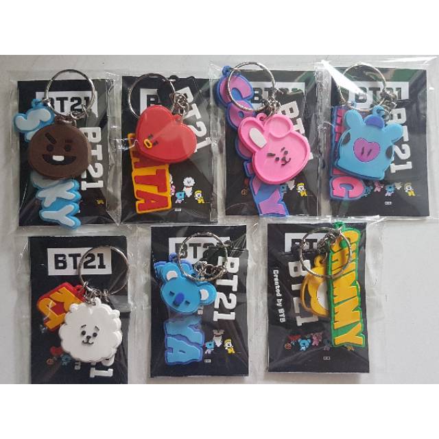 Jual gantungan kunci keychin kpop bt21 karakter bangtan boys bts | Shopee Indonesia