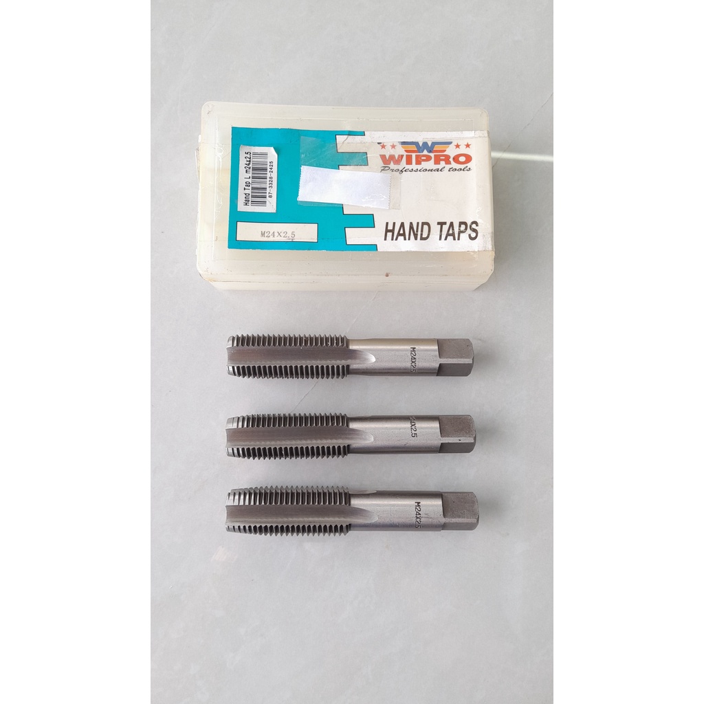 Jual Hand Taps hand Tap Alat Mata Bor L (M 24 x 2.5) 'WIPRO' | Shopee Indonesia