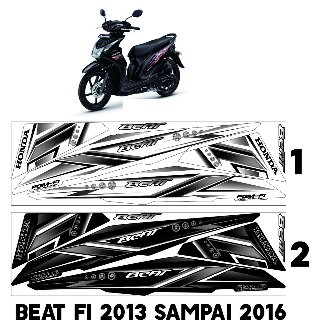 Jual STICKER VARIASI STRIPING MOTOR BEAT FI 2013 / 2016 VARIASI STICKER ...