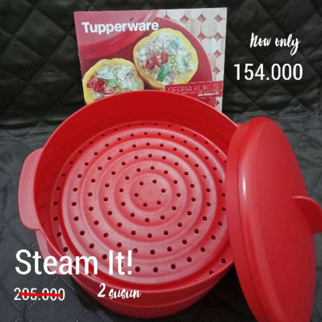 Jual TUPPERWARE STEAM IT 2 SUSUN - ALAT KUKUS | Shopee Indonesia