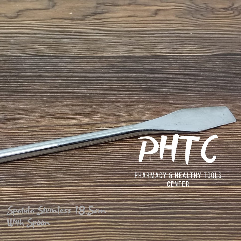 Jual Spatel / Spatula Stainless with Spoon 18cm | Shopee Indonesia