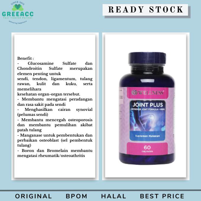 Jual WELLNESS Joint Plus with MSM 60 kapsul Join Formula Lc | Shopee ...