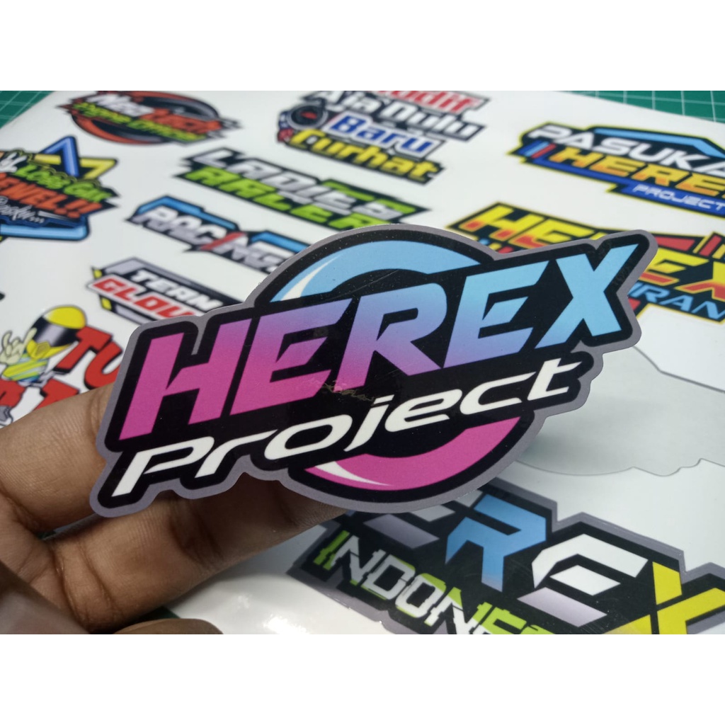 Jual sticker pack herex isi 13 sticker printing cutting variasi motor ...