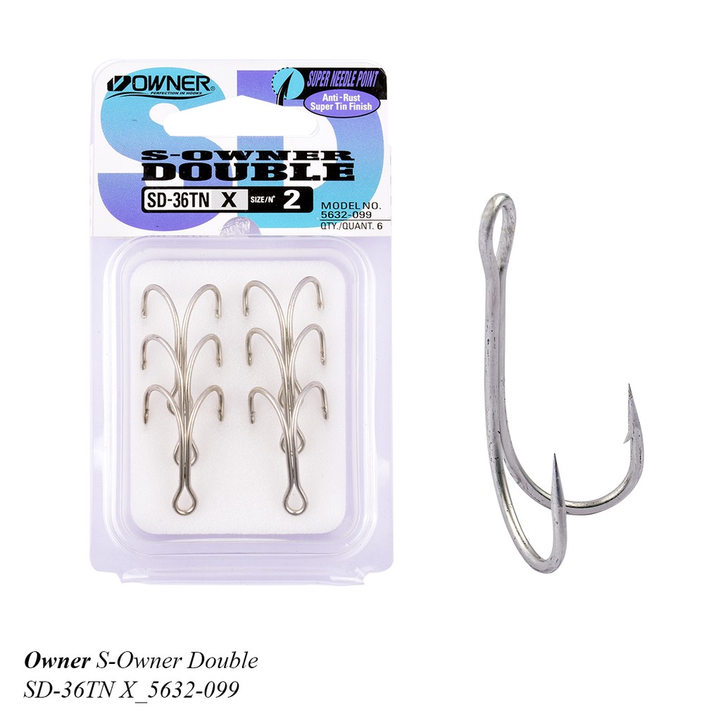 Jual kail pancing Double hook Owner kode SD 36TN Indonesia Memancing | Shopee Indonesia