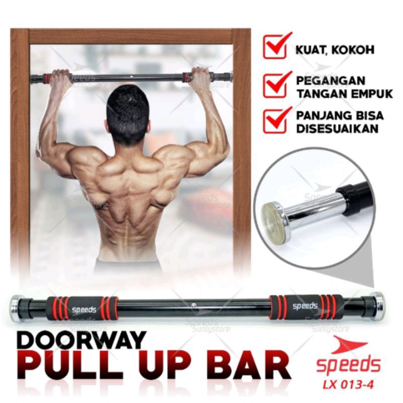Jual Speeds Pull Up Bar Alat Fitness Pull Up Door Bar | Shopee Indonesia