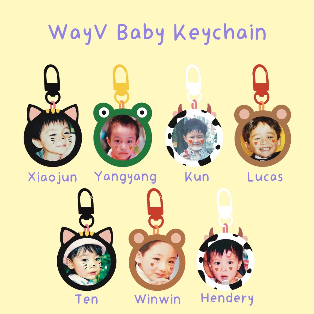 Jual NCT WayV Baby Keychain / Keycharm / Gantungan Kunci | Xiaojun ...