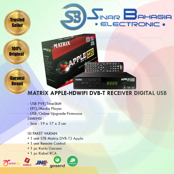 Jual MATRIX APPLE-HDWIFI DVB-T RECEIVER DIGITAL USB (NEW) (KHUSUS ...