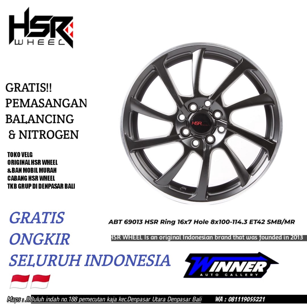 Jual Velg Racing JDM Ring 16 Mazda2 Baleno Mirage - Velg HSR Wheel ...