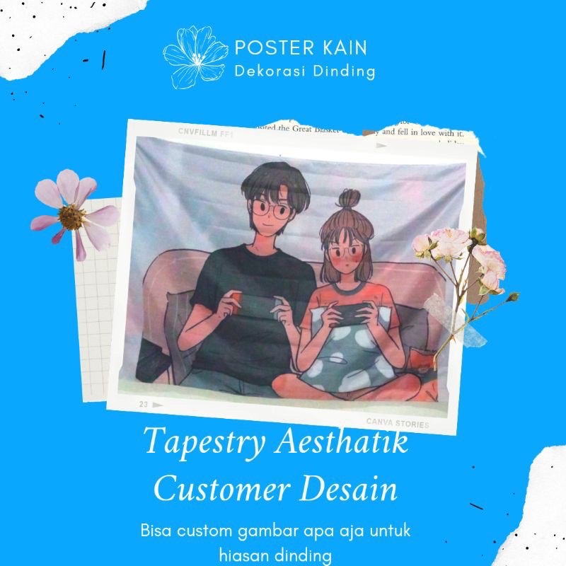 Jual Custom poster kain | Shopee Indonesia