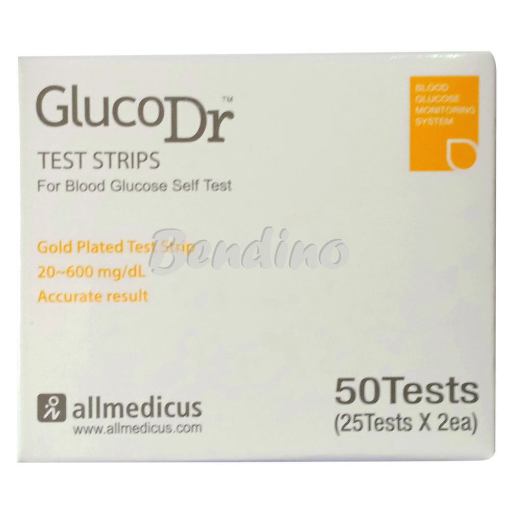Jual Strip GlucoDr - 50 Stick - Stik Gula Darah Gluco Dr - Kode 8 ...