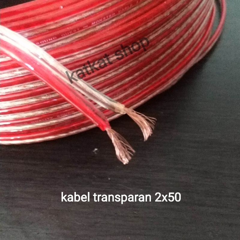 Jual Kabel listrik transparan 2x50 | Shopee Indonesia