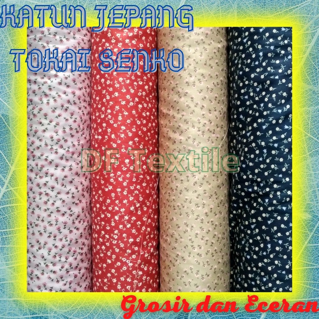 Jual Kain Katun Jepang Motif Tulip Japan Design Tokai Senko | Shopee ...