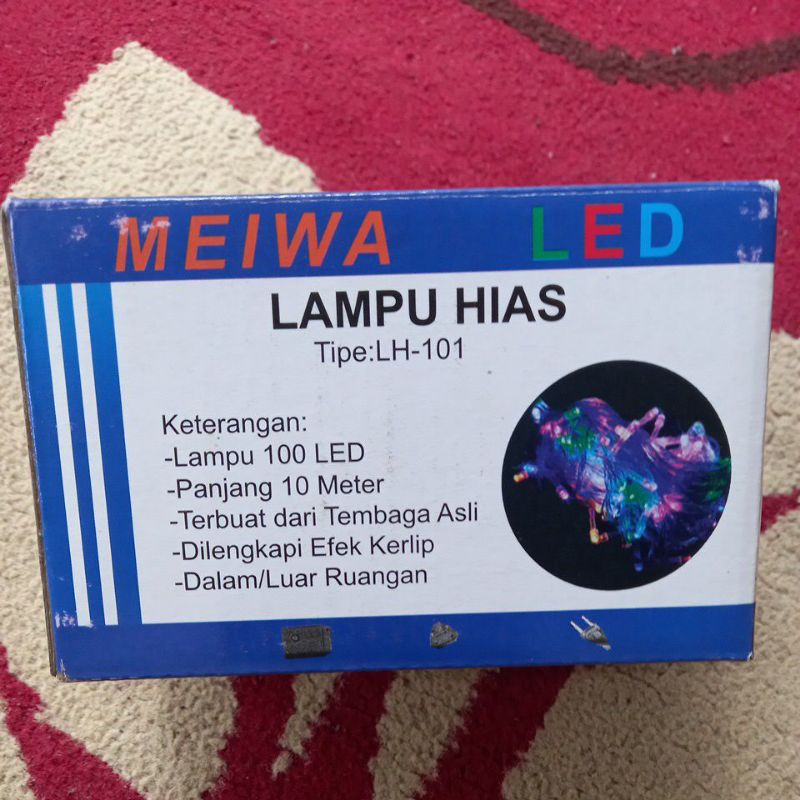Jual Lampu Hias Meiwa LED Tipe LH-101 Panjang 10 Meter Dilengkapi Efek Kerlip | Shopee Indonesia