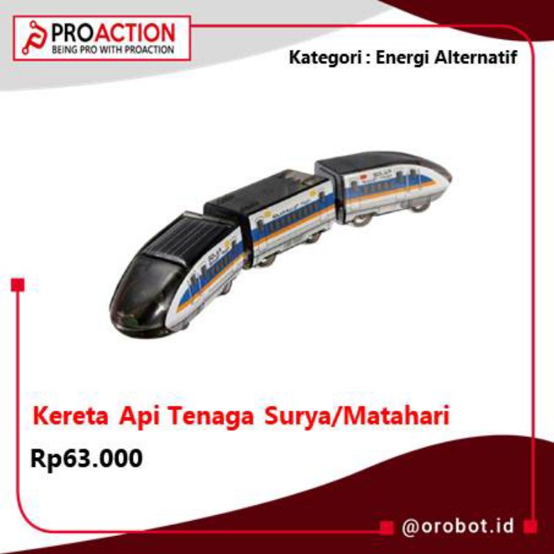 Jual Orobot.id_Kereta Api Tenaga Surya | Shopee Indonesia