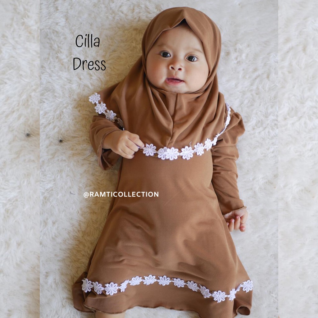 Jual Ramti Collection- Baju Muslim Anak- Cilla Dress- Dress Muslim Anak ...