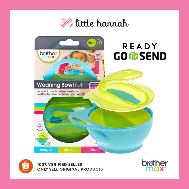 Jual Brother Max Easy Hold Weaning Bowl Set | Shopee Indonesia