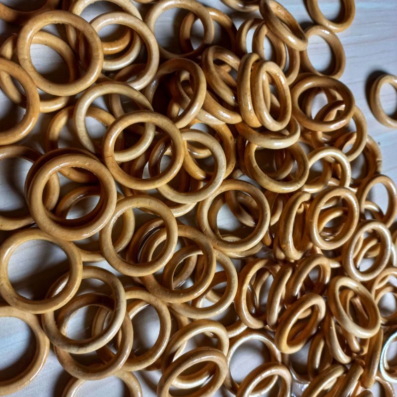 Jual RING KAYU BULAT TANPA SAMBUNGAN DIAMETER 4CM | Shopee Indonesia