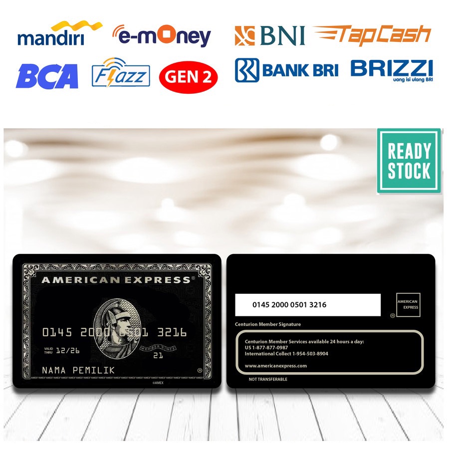 Jual BLACK CARD EDITION Emoney Mandiri Flazz BCA gen 2 Brizzi Tapcash Custom kartu E-toll PRINT ...