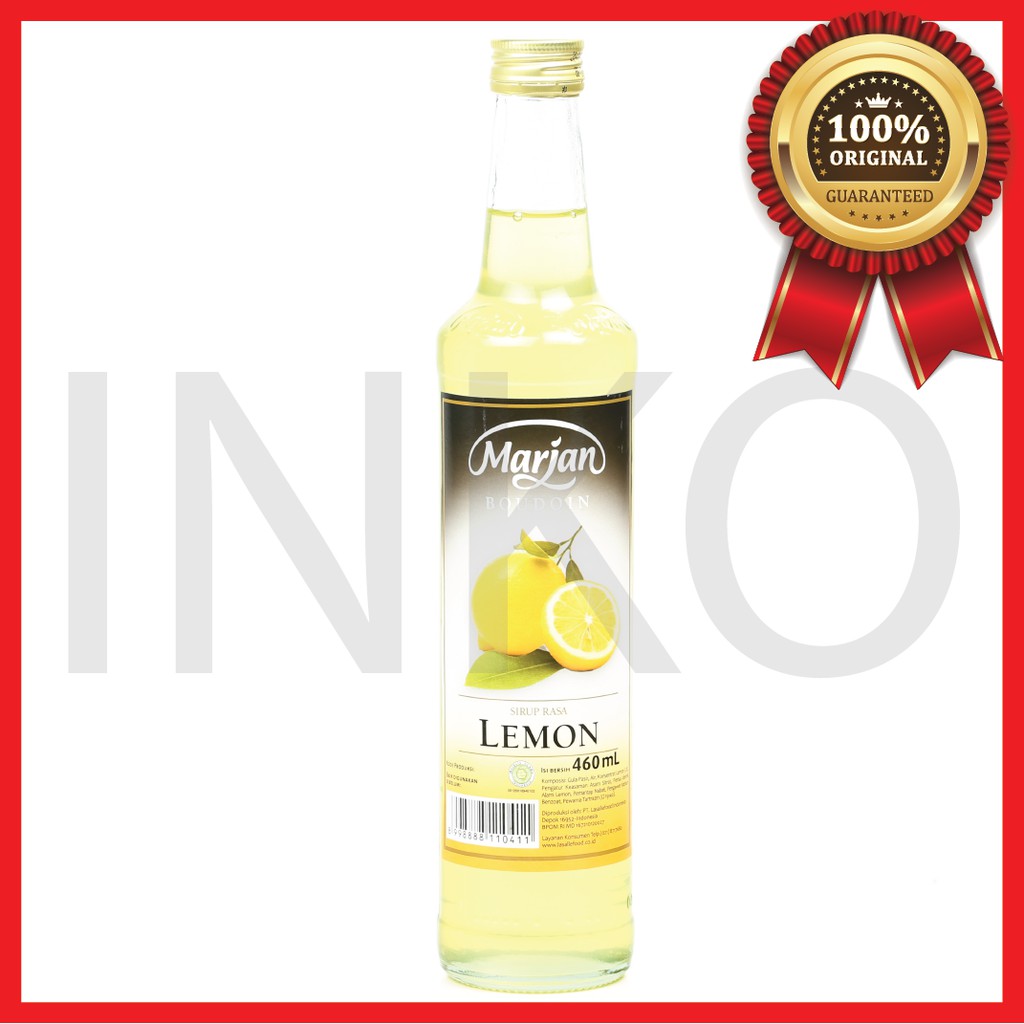 Jual MARJAN BOUDOIN SIRUP RASA LEMON BOTOL 460ML | Shopee Indonesia