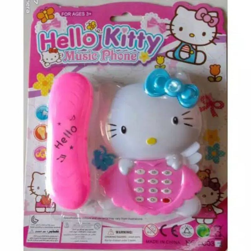 Jual Mainan hp/ Mainan Telepon Anak Karakter Hellokitty | Shopee Indonesia
