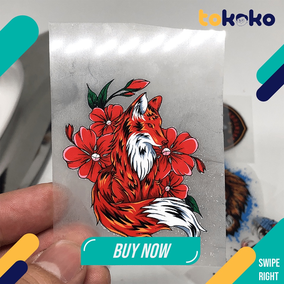 Jual Stiker Sablon Setrika Animals Retro Sablon DTF Sablon Gosok Gambar ...