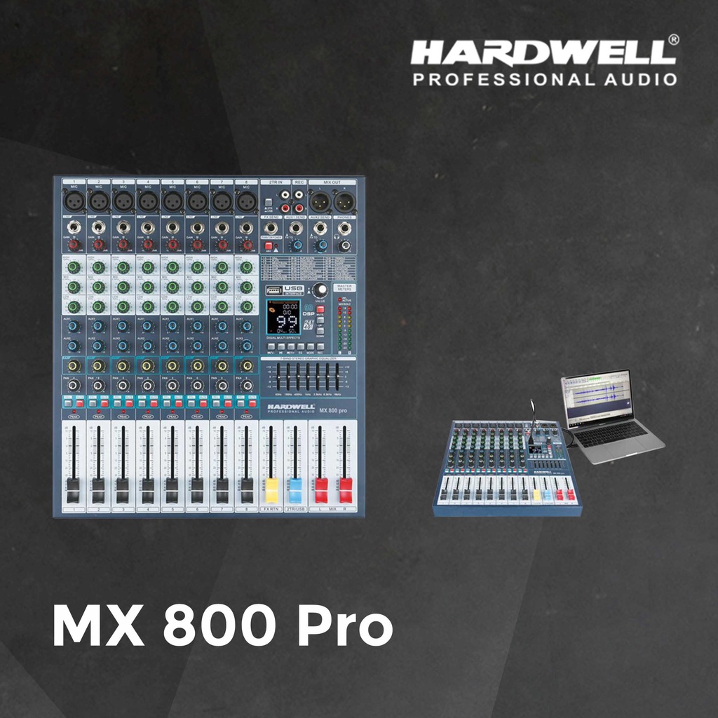 Jual Mixer Hardwell MX 800 Pro (8 Channel) Original | Shopee Indonesia