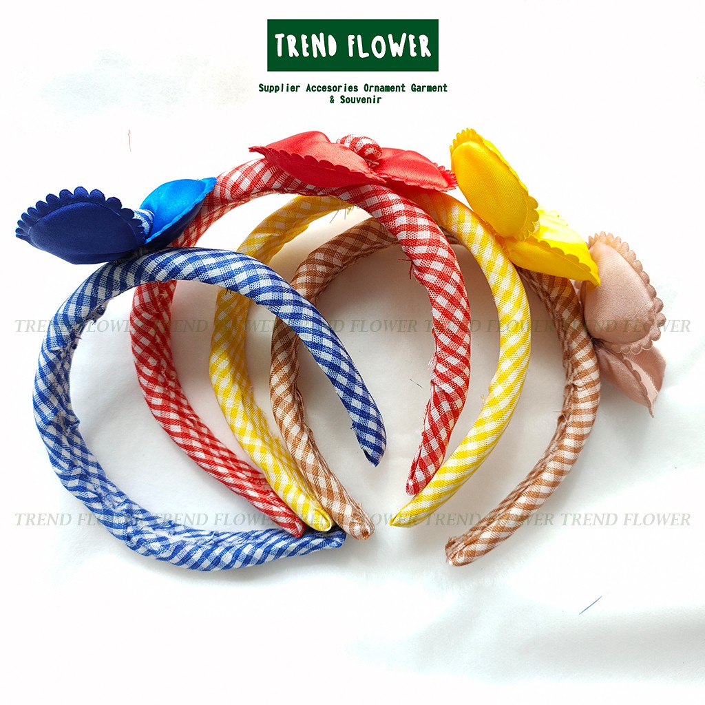 Jual Bando Kotak Kotak Pita Lucu Imut - Bando Murah Cantik Style Korea ...