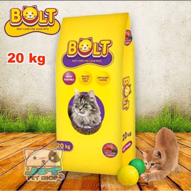 Jual Bolt Cat Food Makanan Kucing Tuna 20kg (Bentuk Donat) | Shopee ...