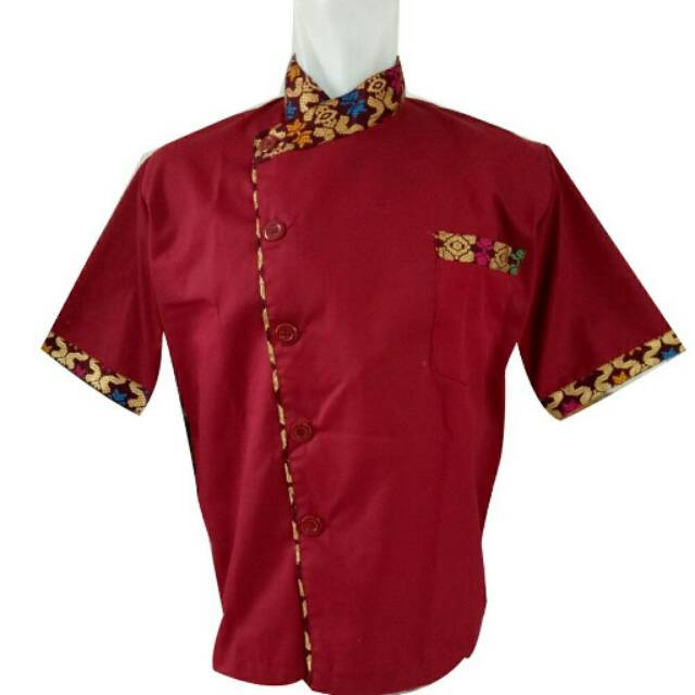 Jual Baju koki /baju katering - Kemeja Koki - Seragam Chef- Baju ...