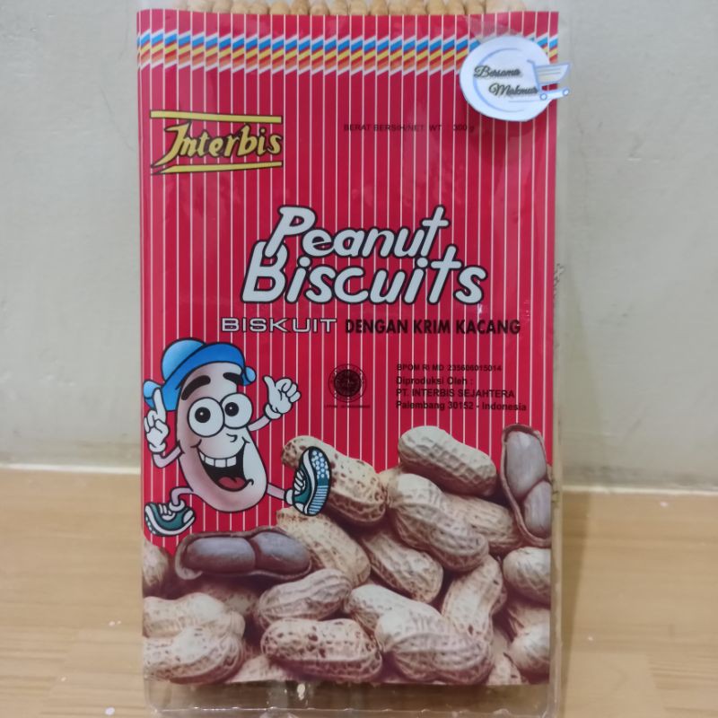 Jual Peanut Biscuits INTERBIS 300 gr | Shopee Indonesia