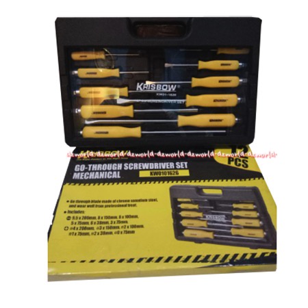 Jual Krisbow Screwdriver Set 12pcs Perkakas Mekanik Set Obeng 1set ...