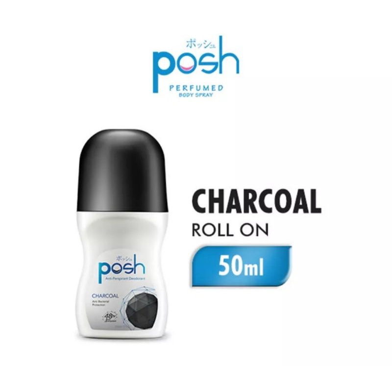 Jual POSH ROLL ON CHARCOAL 50ML | Shopee Indonesia