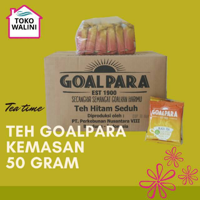 Jual Teh Goalpara Seduh 50 gr (/ karton isi 132 bungkus ) | Shopee ...