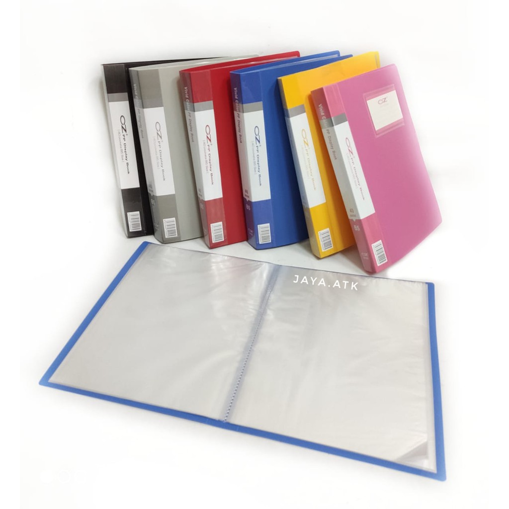 Jual MAP DOKUMEN CLEAR HOLDER B5 40 LEMBAR MAP PLASTIK DISPLAY BOOK OZ ...