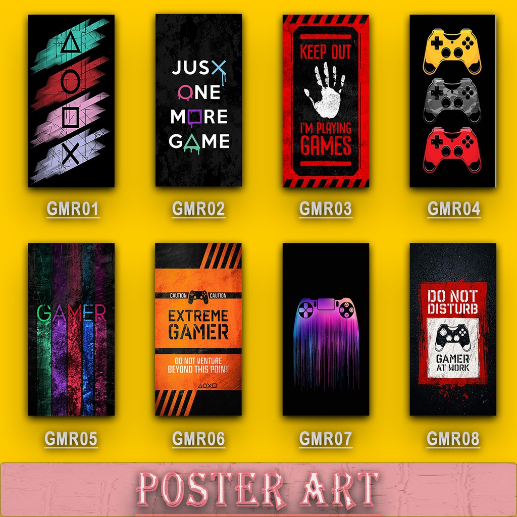 Jual Poster Gamer Hiasan Dinding PRO gaming Room minimalist 15x30 ...