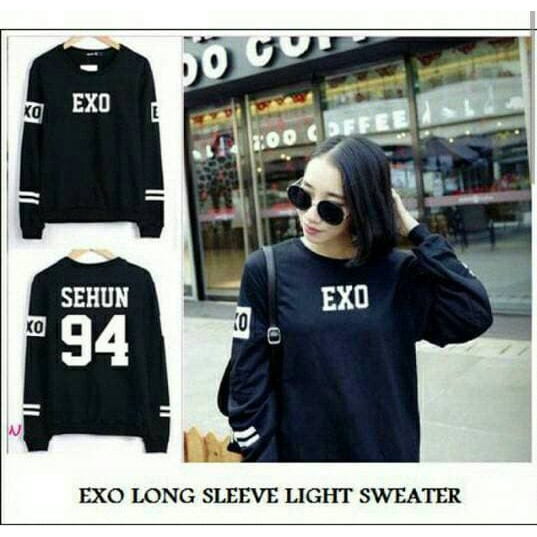 Jual Kaos Lengan Panjang Exo 01/T S Shirt Exo Tangan Panjang 01 - Hitam ...