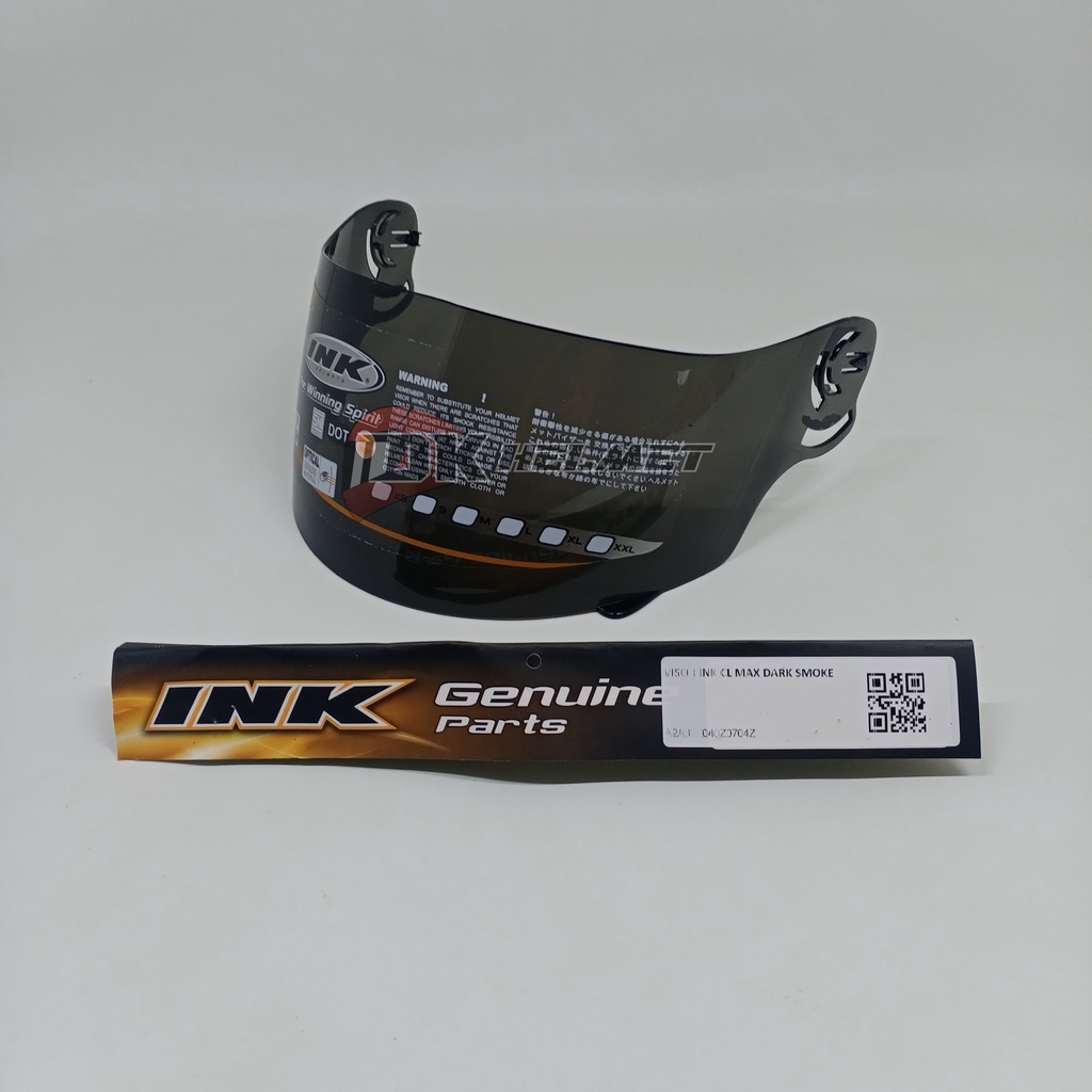 Jual Visor INK CL Max Dark Smoke Original Kaca Helm INK CL Max Hitam ...