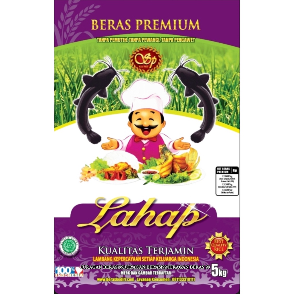 Jual Beras Premium Lahap Lele 10kg | Shopee Indonesia