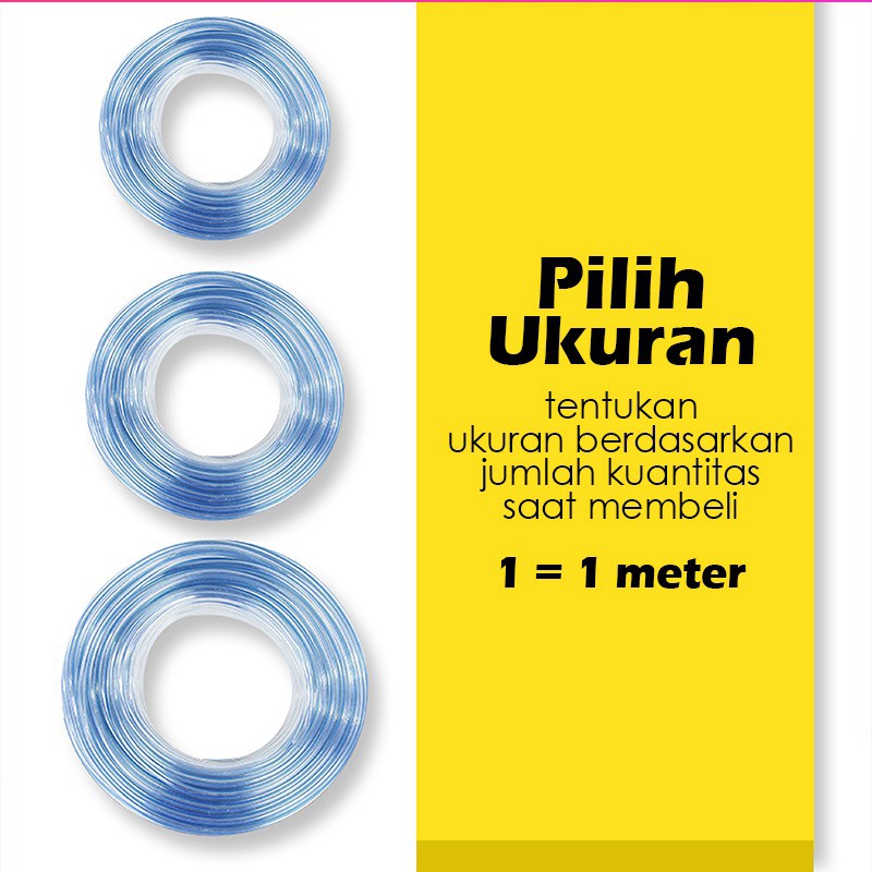 Jual SELANG GEMUK Selang Air 1/4 Inch Permeter Selang Air Waterpass Selang Timbang Selang Tukang ...