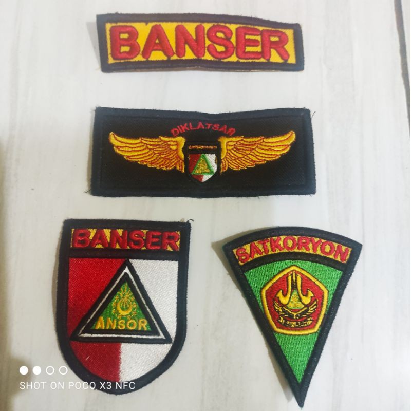 Jual sedia logo bordir banser timbul 3d bisa cod, bisa custom | Shopee ...