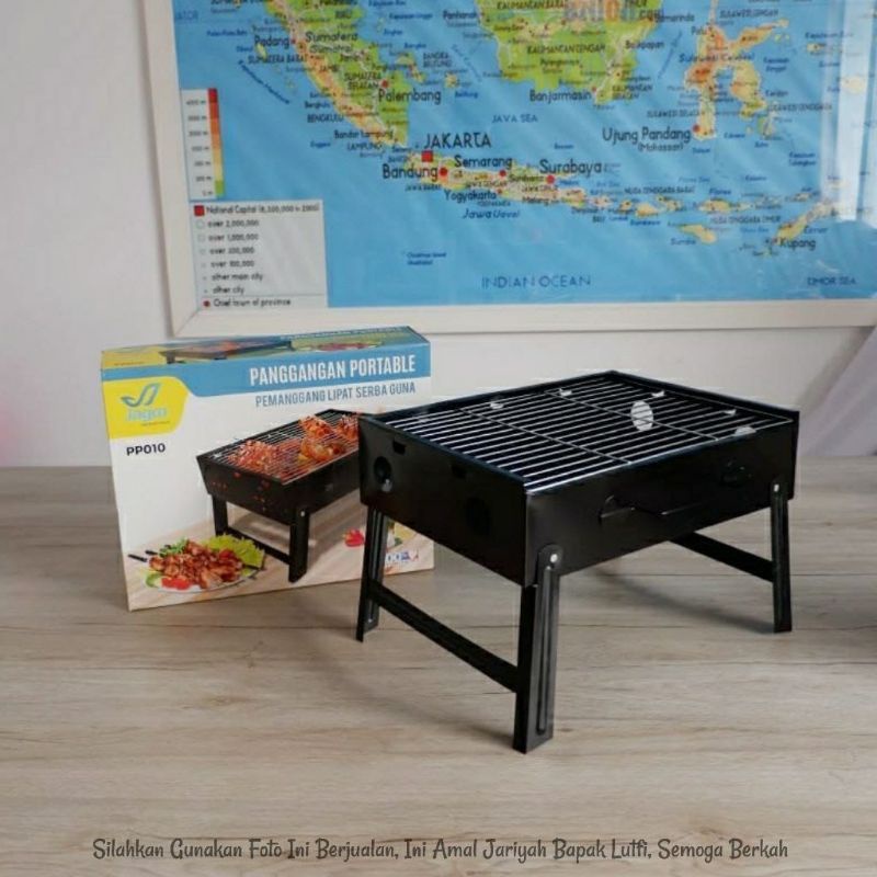 Jual Panggangan Portable Lipat, Alat Panggang BBQ, Alat Bakar Portable ...