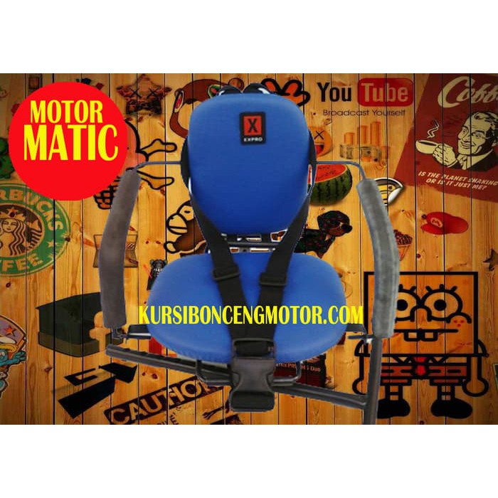 Jual Kursi Boncengan Anak Motor Matic - Biru | Shopee Indonesia