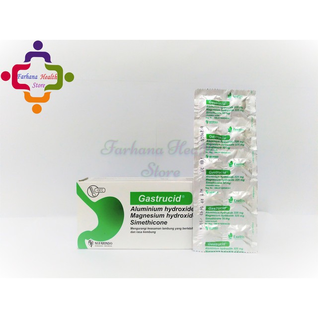 Jual Original Gastrucid Tablet / Antasida Untuk Maag Dan Mual Paten ...