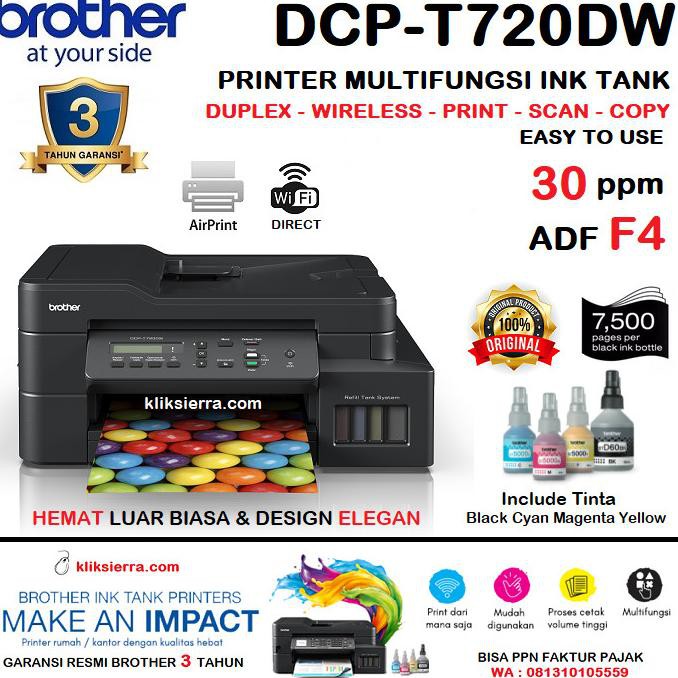 Jual BROTHER DCP-T720DW PRINTER INK TANK MULTIFUNCTION T720 WIFI DUPLEX ...