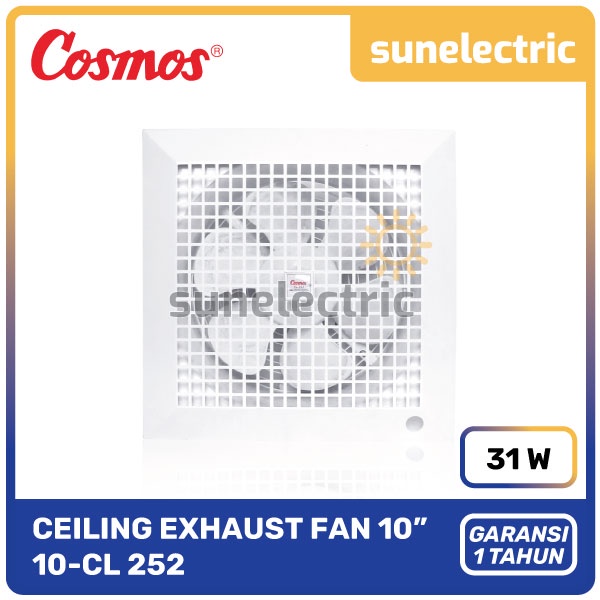 Jual Cosmos 10-CL 252 Ceiling Exhaust Fan / Kipas Angin Hisap 10 Inch ...